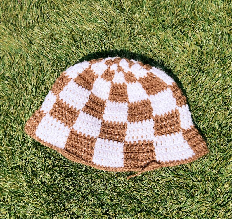Checker Board Crochet Hats - Etsy