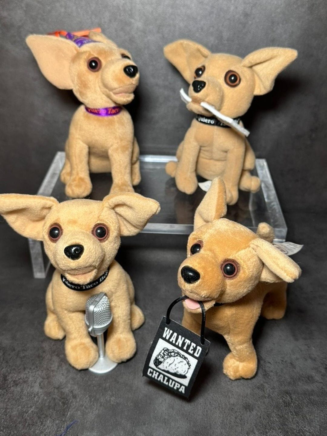 Taco Bell Chihuahuas Plush Dogs 6” - Lot of 4 - **read - Etsy