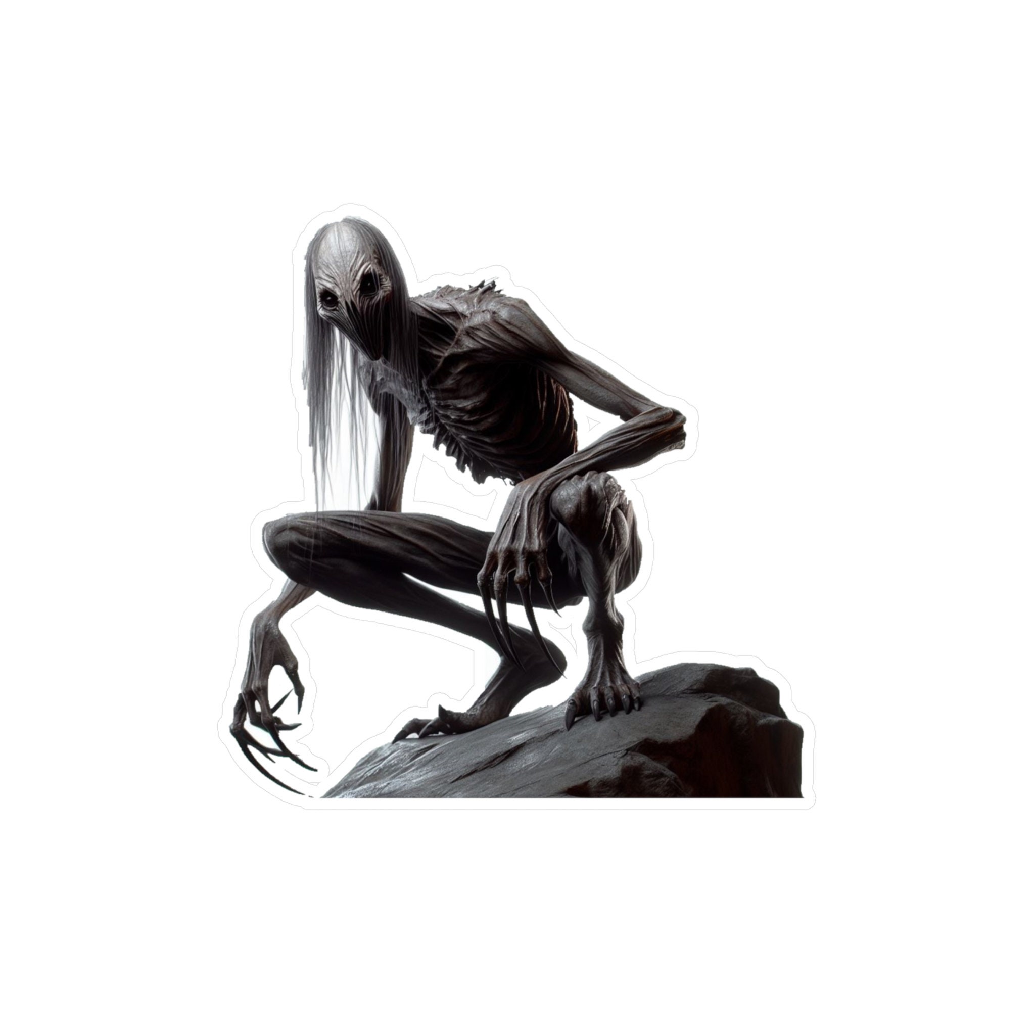 Folklore the Rake Sticker Unique Monster Collectable Gift Mystical Cryptid Legend Mysterious ...