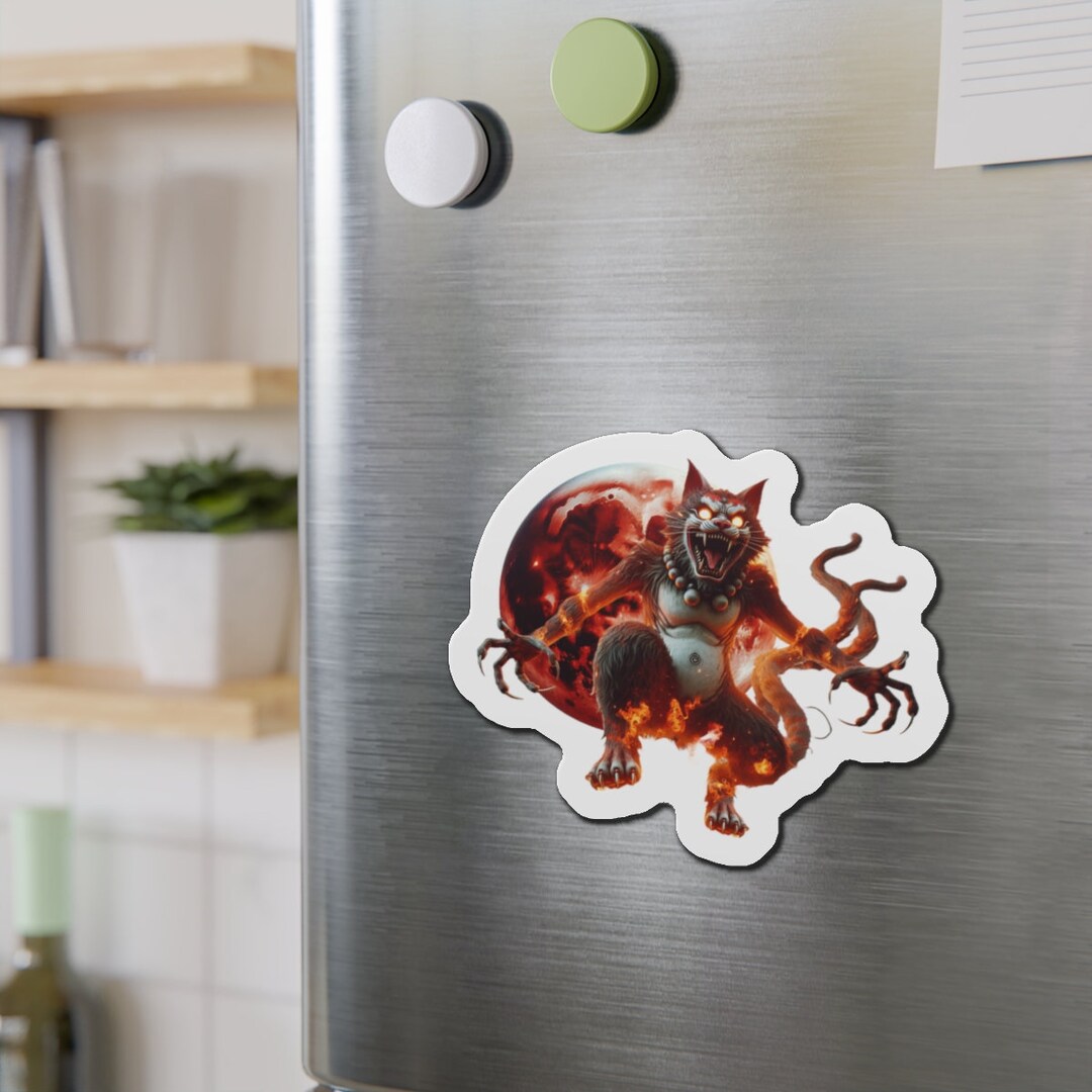 Folklore Nekomata Magnet Unique Monster Collectable Gift Mystical ...