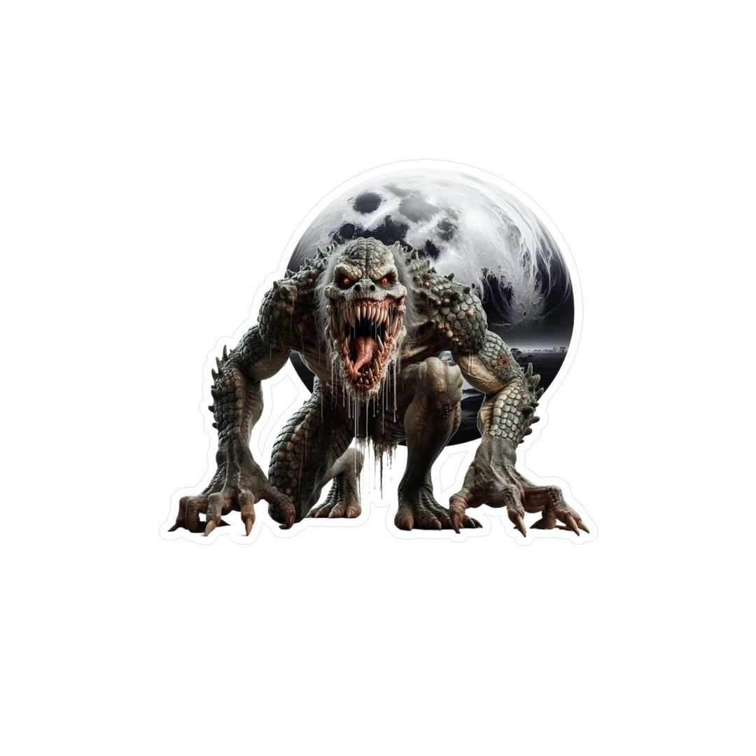 Folklore Bunyip Sticker Unique Monster Collectable Gift Mystical ...