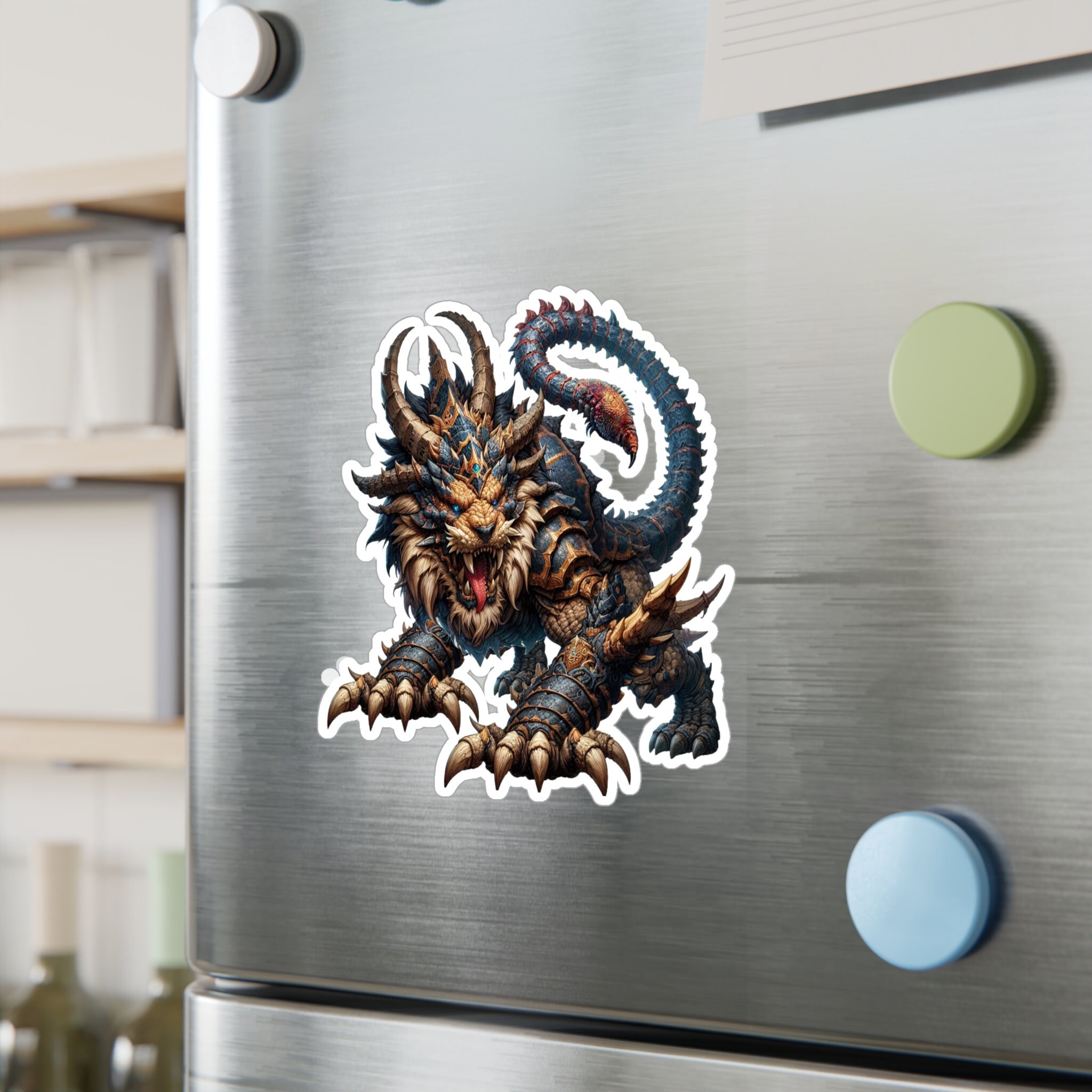 Folklore Tarasque Sticker Unique Monster Collectable Gift Mystical ...