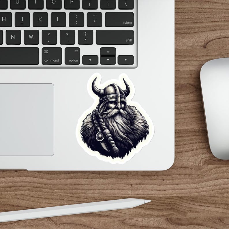Viking Die-cut Stickers Norse Mythology Decal, Scandinavian Warrior ...