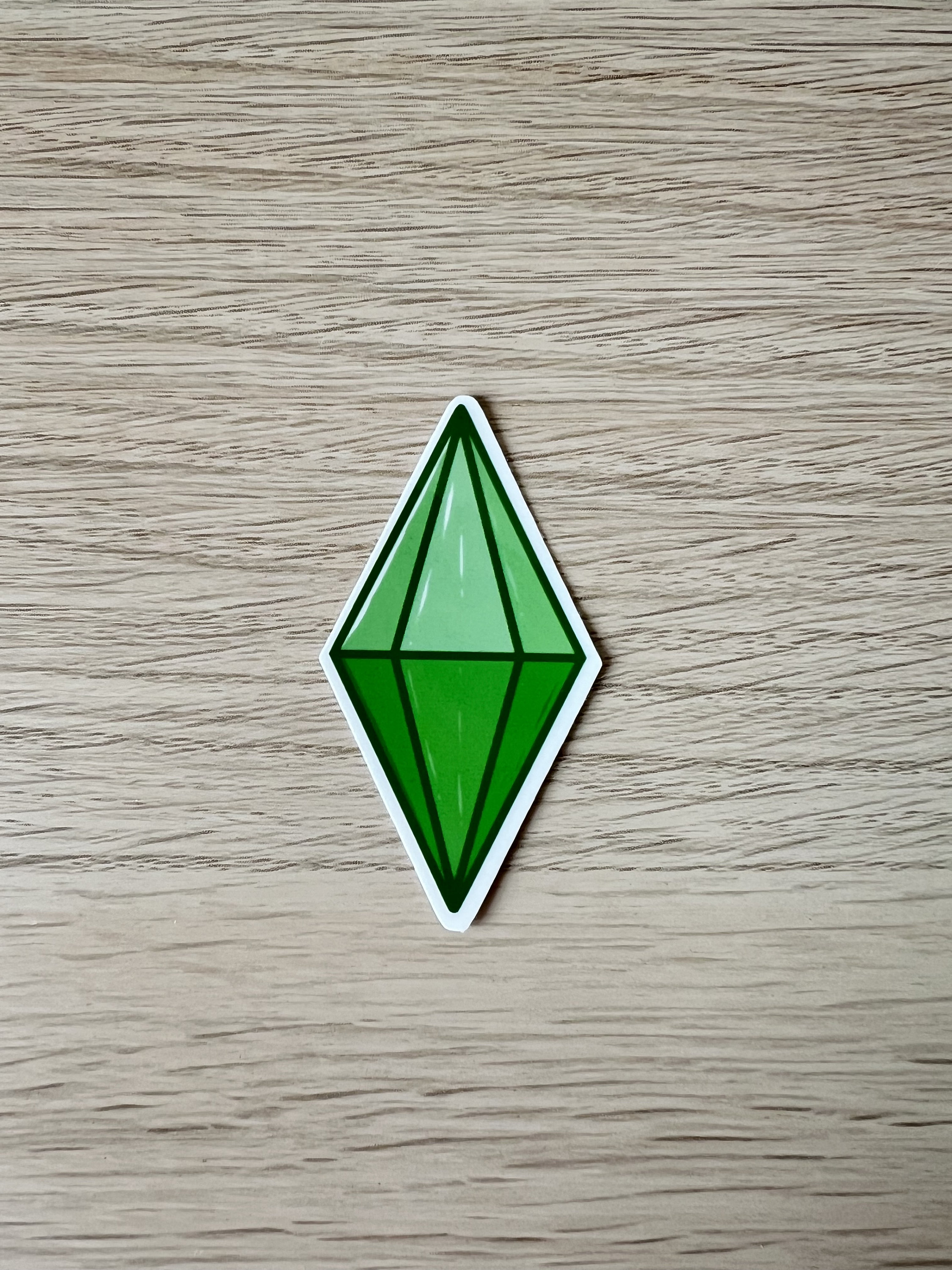 Sims Inspired Cute Plumbob 2 Inch Stickers | Multicolor | Super Glossy ...