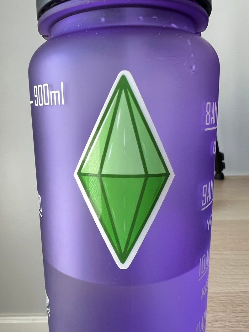 Sims Inspired Cute Plumbob 2 Inch Stickers | Multicolor | Super Glossy ...