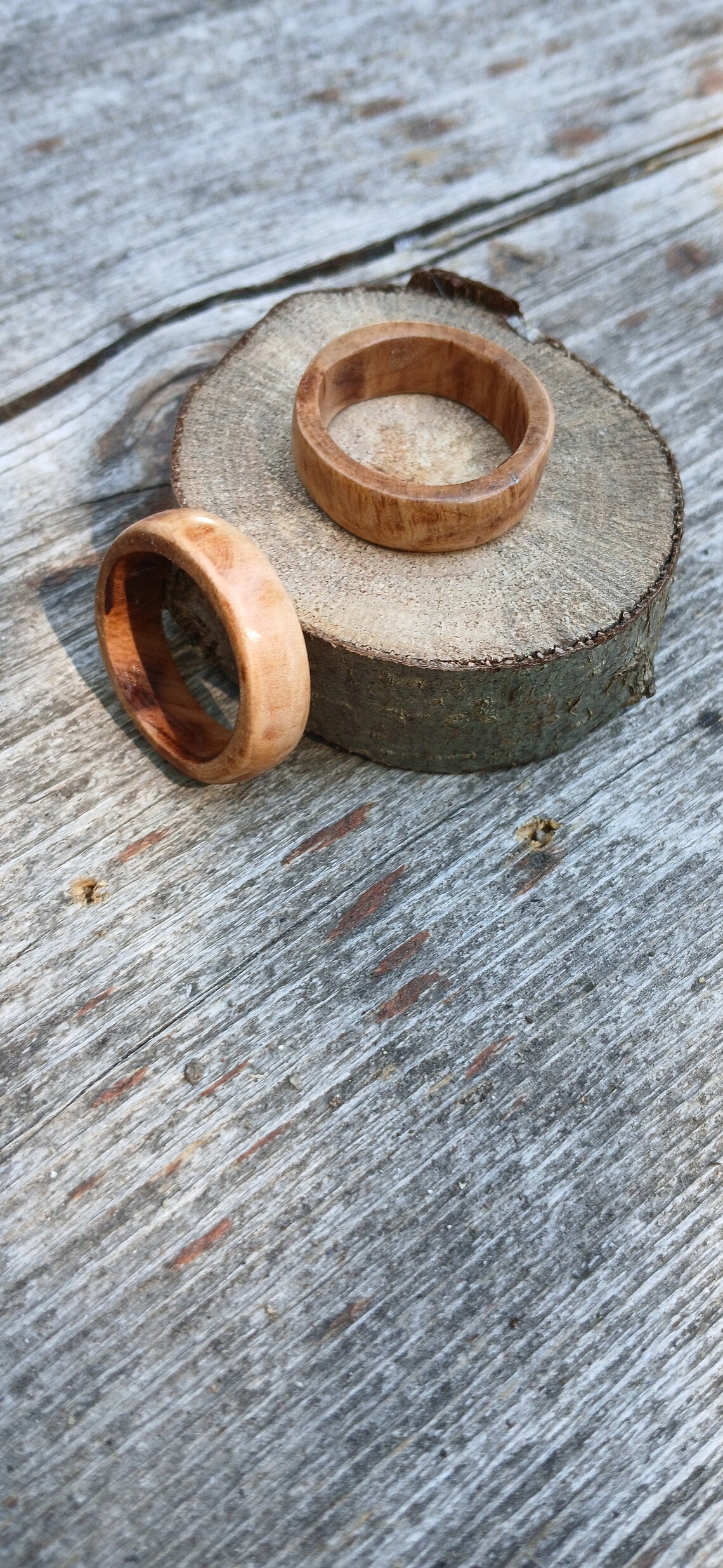 Hand Carved Hazelnut Ring - Etsy