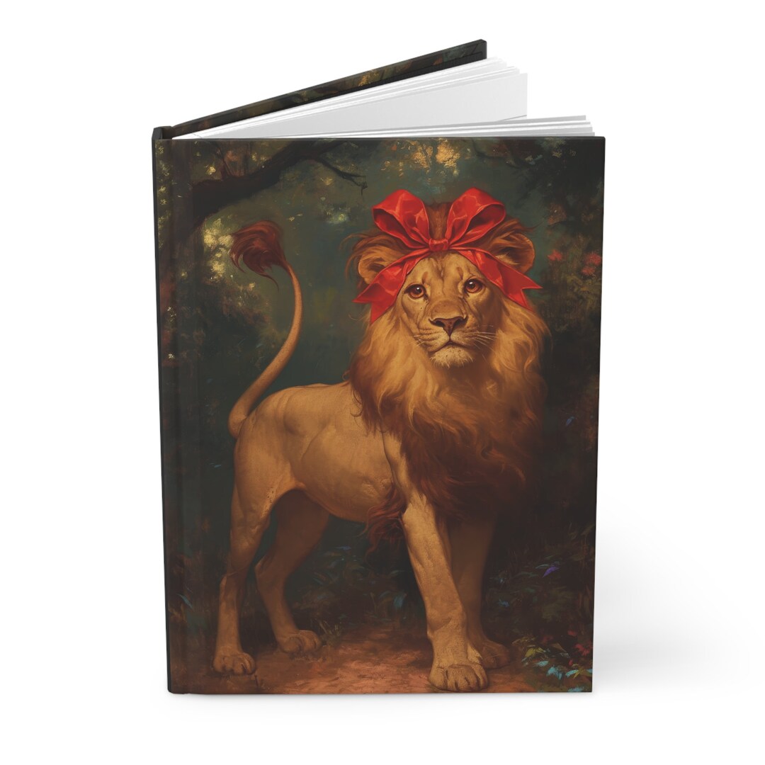 The Cowardly Lion Hardcover Lined Journal - Lined Notebook - Double ...