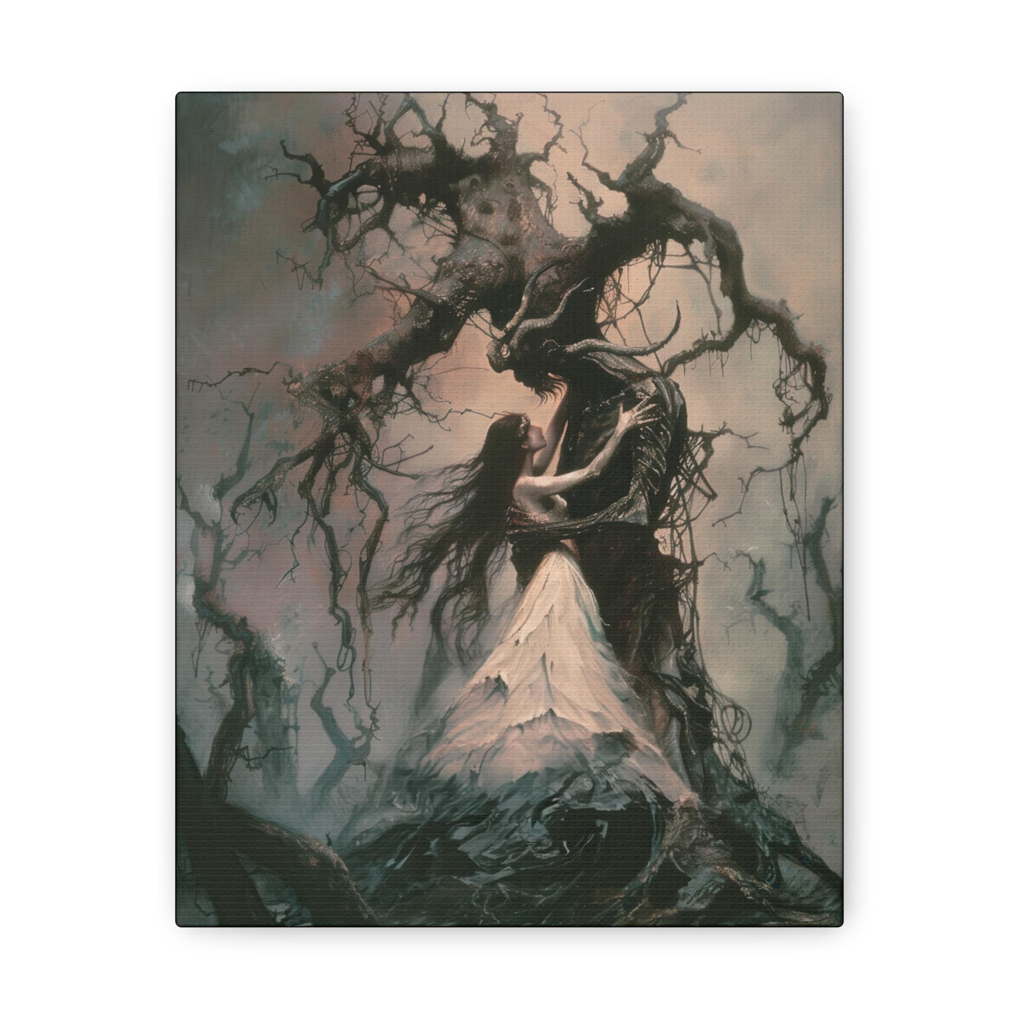 Hades and Persephone - Gallery Wrapped Canvas - Greek Mythology Fantasy ...