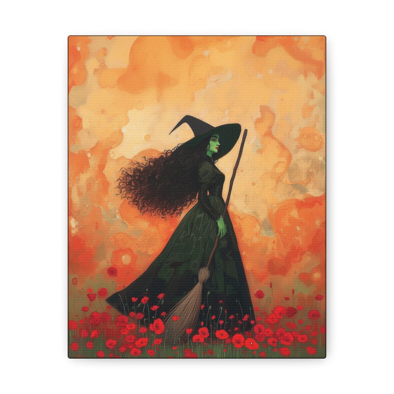 Wicked Witch of the West / Elphaba Print - Gallery Wrapped Canvas ...