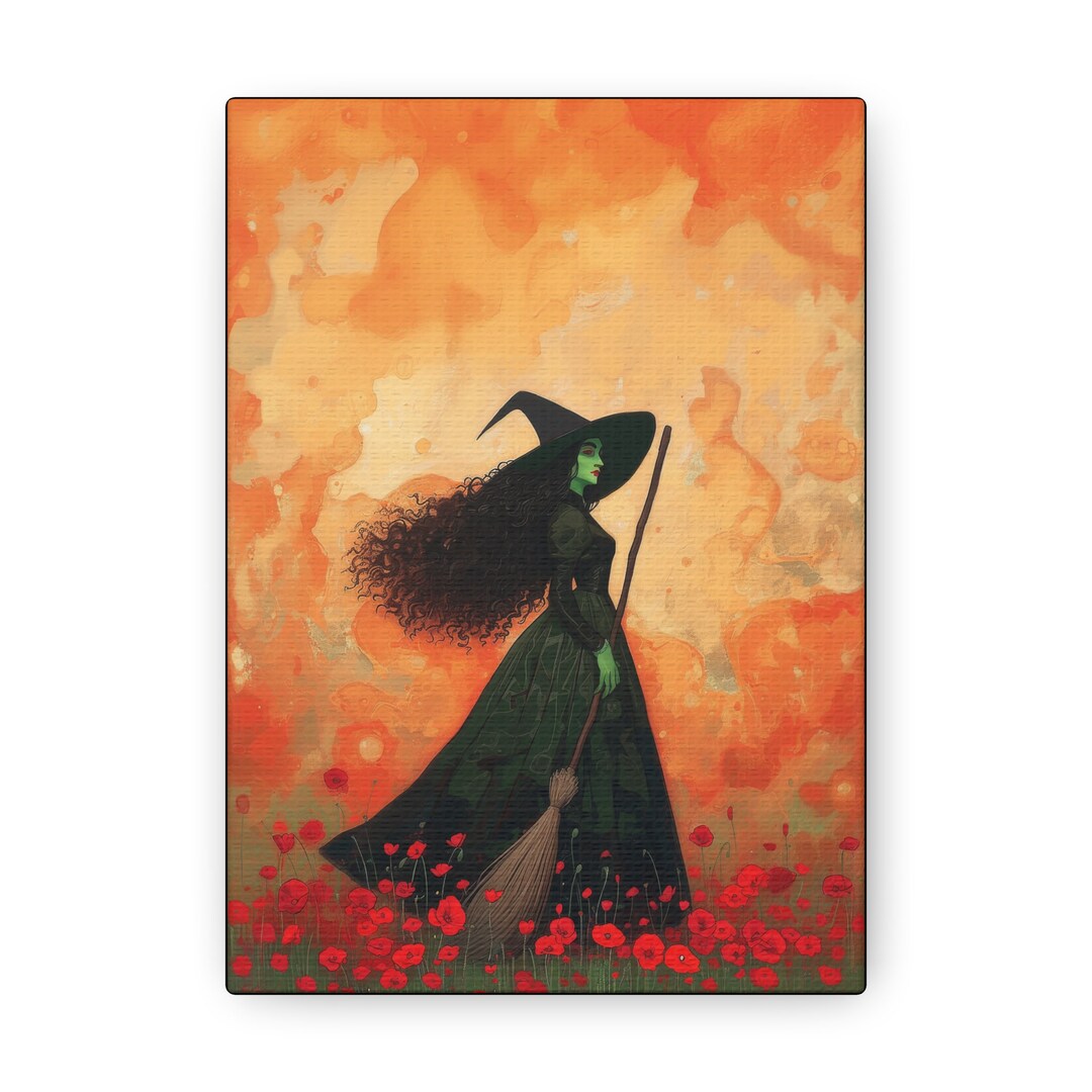 Wicked Witch of the West / Elphaba Print - Gallery Wrapped Canvas ...