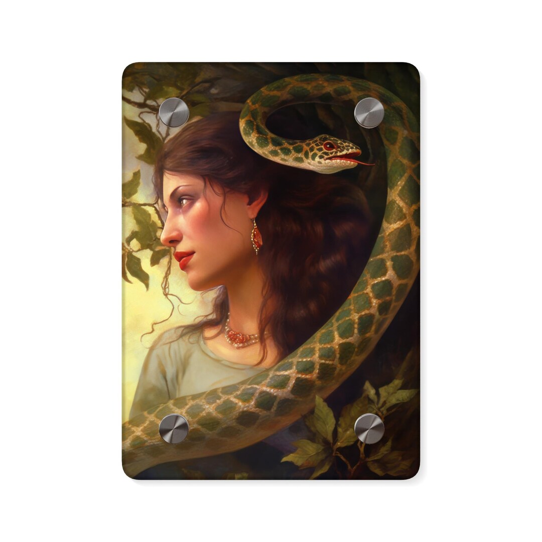 Lilith and the Snake Acrylic Wall Art Panel - Ready to Hang Acrylic ...
