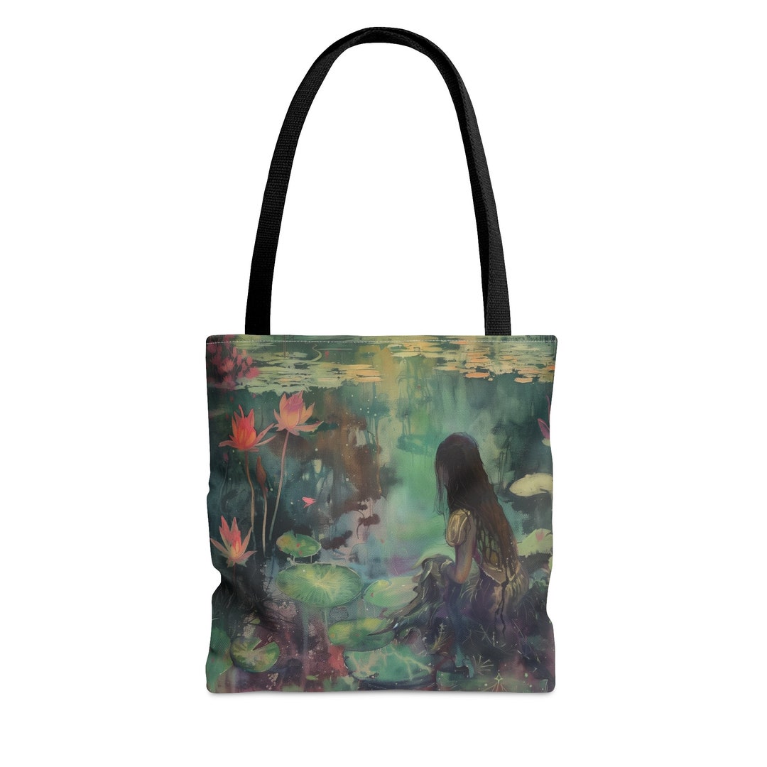 The Water Nixie in the Pond Tote Bag - Large Medium Small Faith Art Bag ...