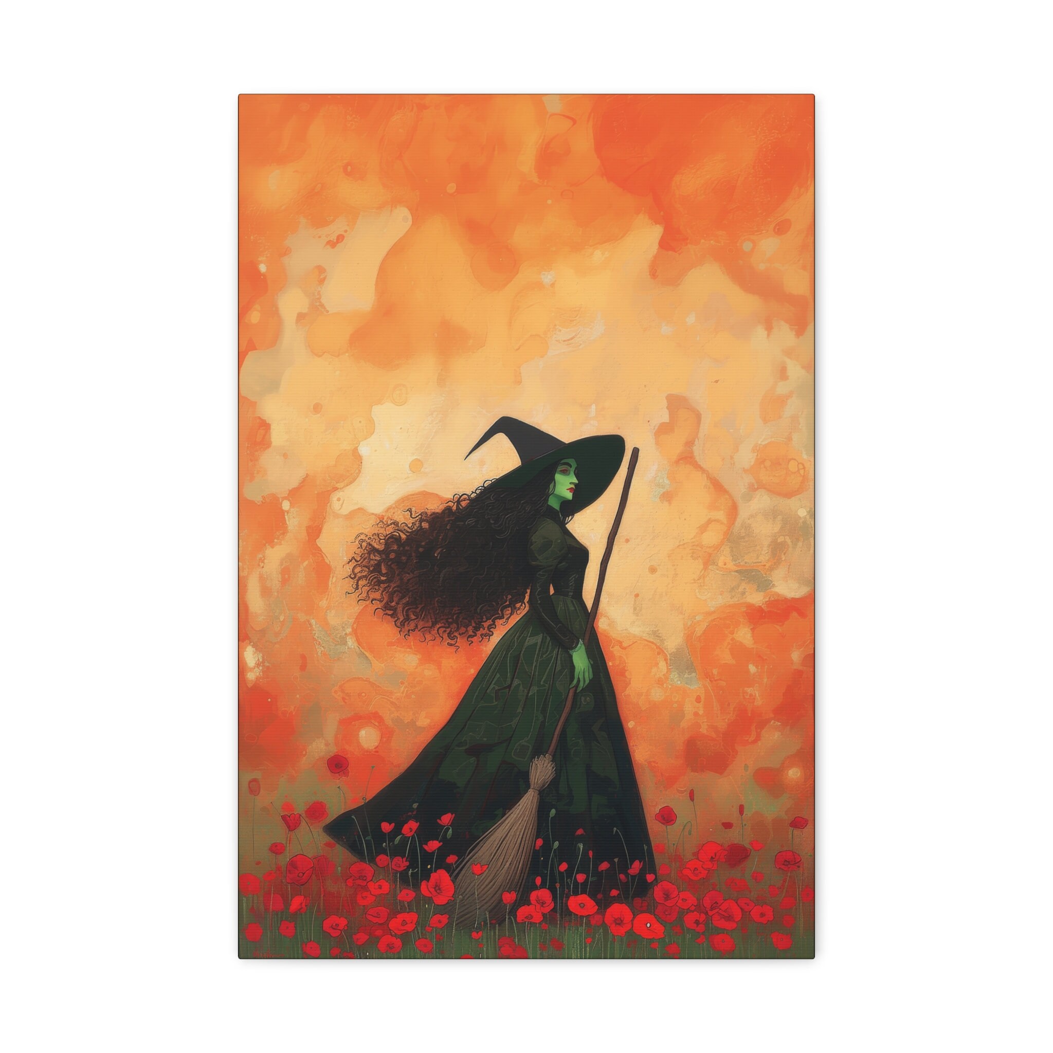 Wicked Witch of the West / Elphaba Print Gallery Wrapped Canvas Fairy ...