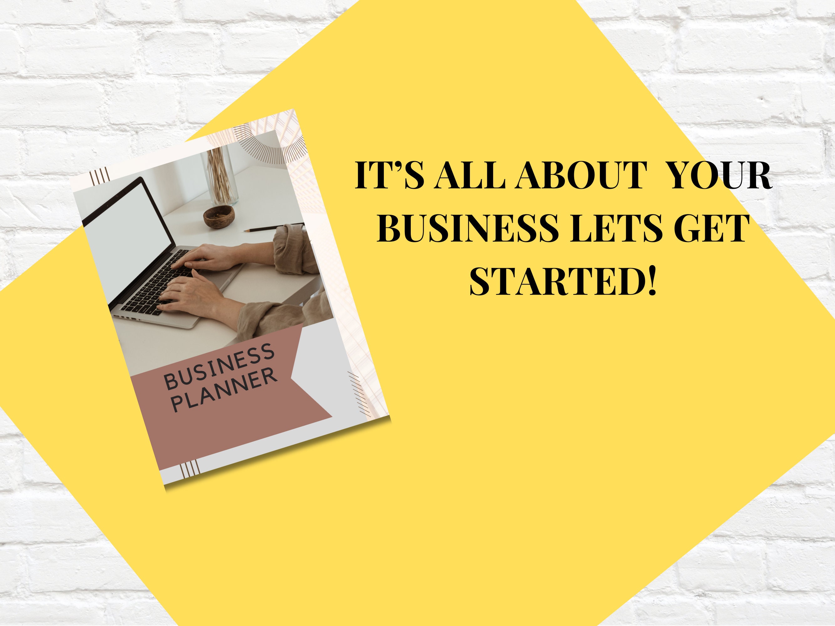 Printable Business Planner, Minimalist Editable Business Planner ...