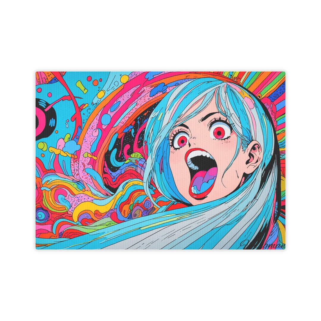 Anime Bisyoujo Girl Canvas Photo Tile - Etsy