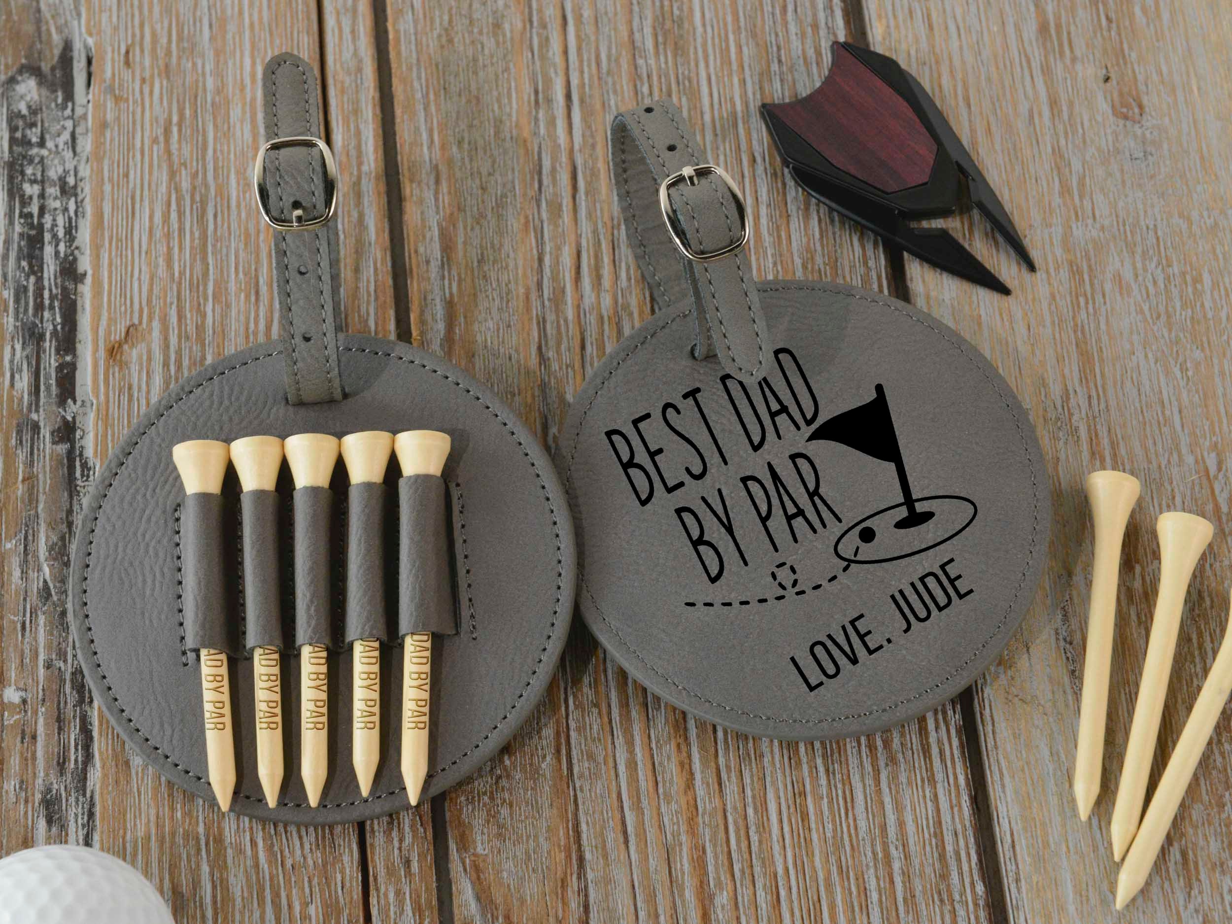 Personalized Fathers Day Gift Golf, Best Dad by Par,golf Bag Tag ...