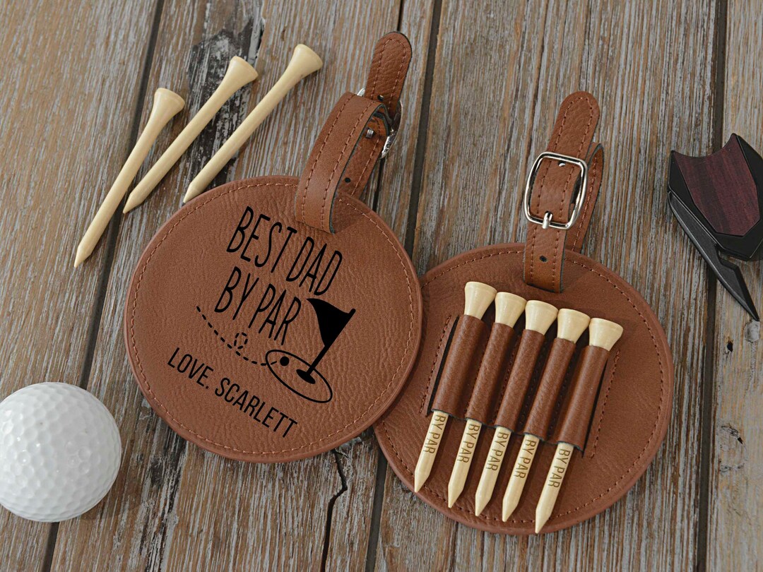 Personalized Fathers Day Gift Golf, Best Dad by Par,golf Bag Tag ...