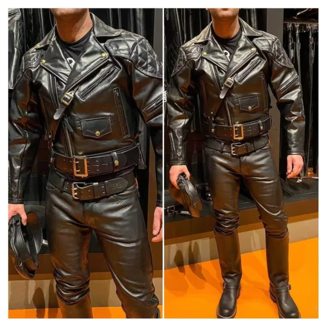 BLUF Member Trendy Uniform Jacket: Handcrafted Cowhide Leather With ...