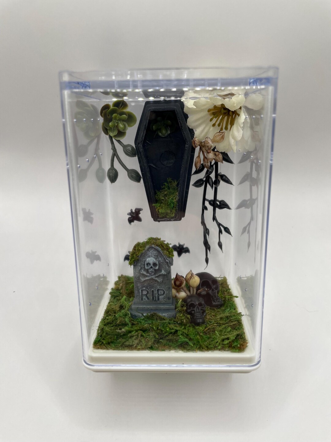 Jumping Spider Small Sling Enclosure Decorated Halloween Spooky Themed ...