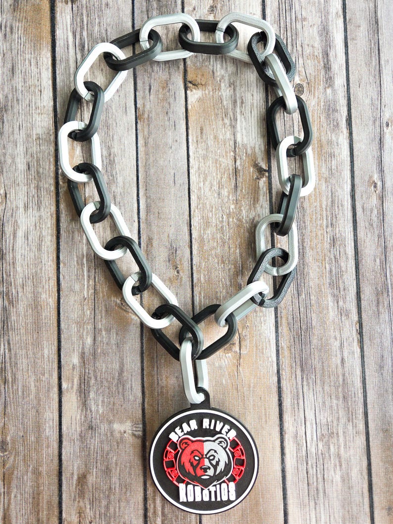 Custom 3D Printed Robotics Hype Chain – Personalized Medallion & Two ...