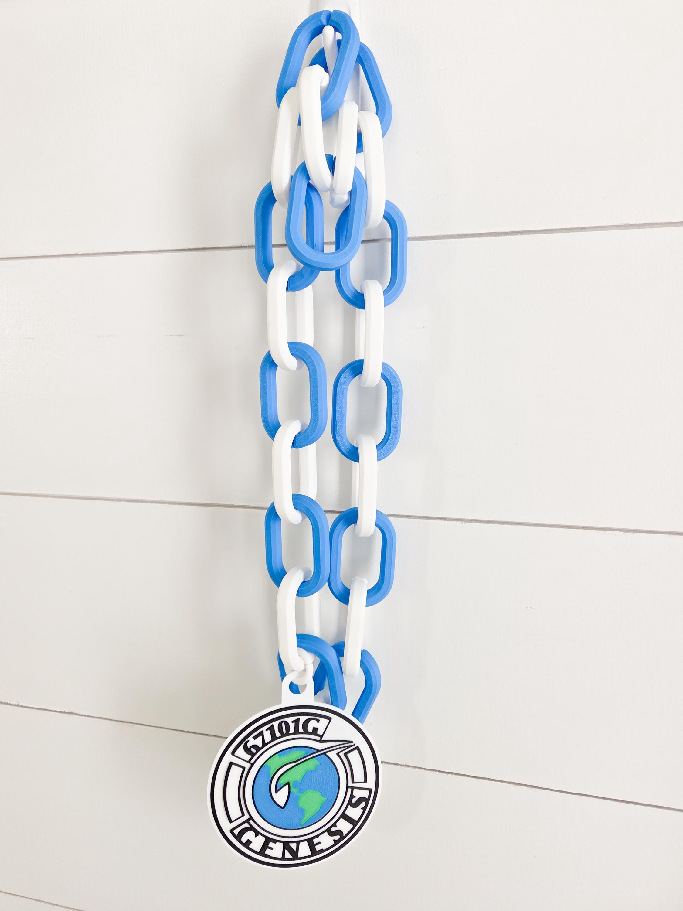 Custom 3D Printed Robotics Hype Chain – Personalized Medallion & Two ...