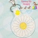 Daisy Key Fob Snap Tab Machine Embroidery Design - Etsy