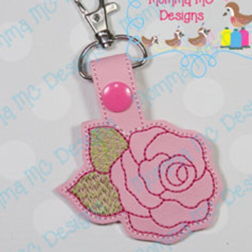 Baseball or Softball in the Hoop Snap Tab Key Fob Machine | Etsy