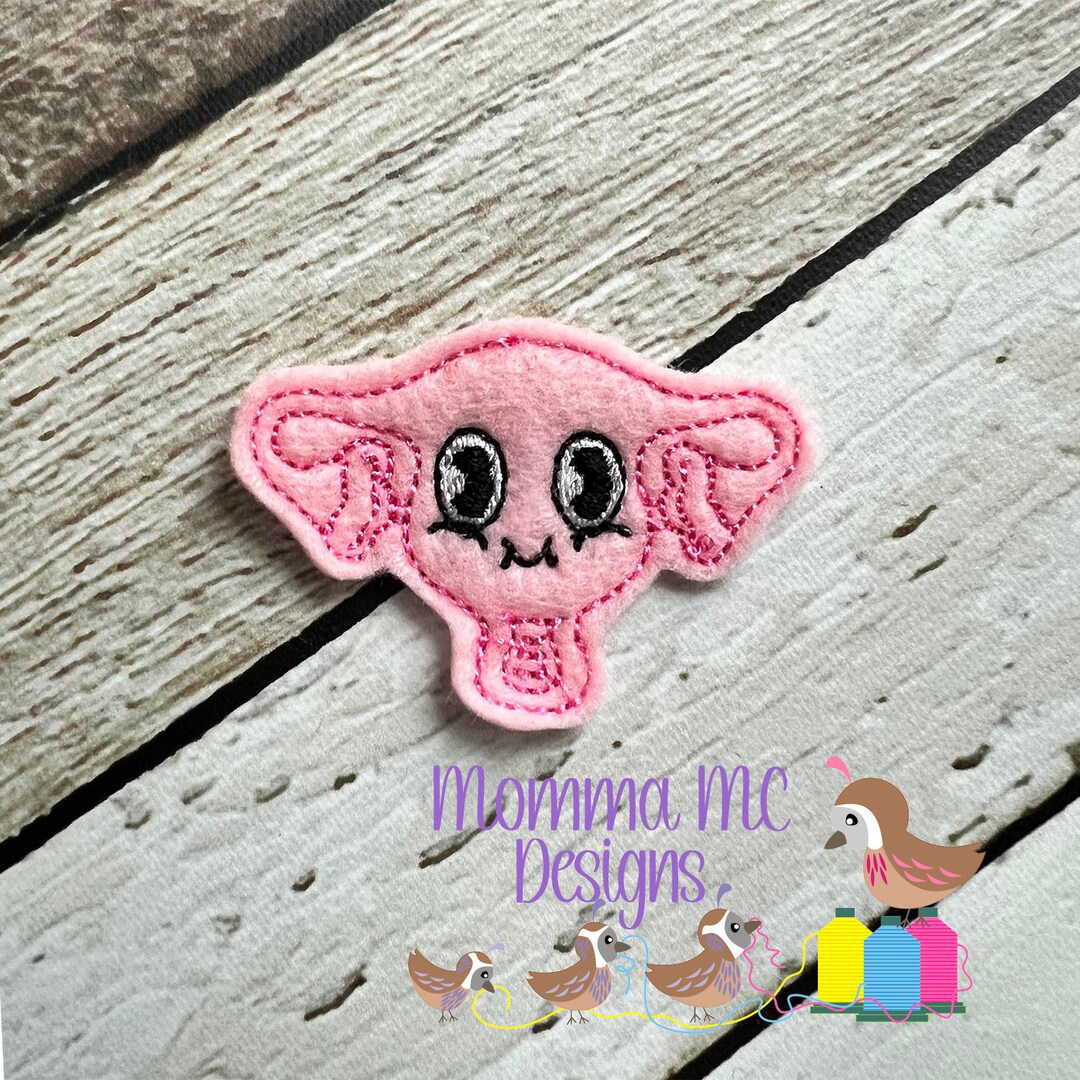 Uterus Human Internal Organ With Retro Face Felt Feltie Machine ...