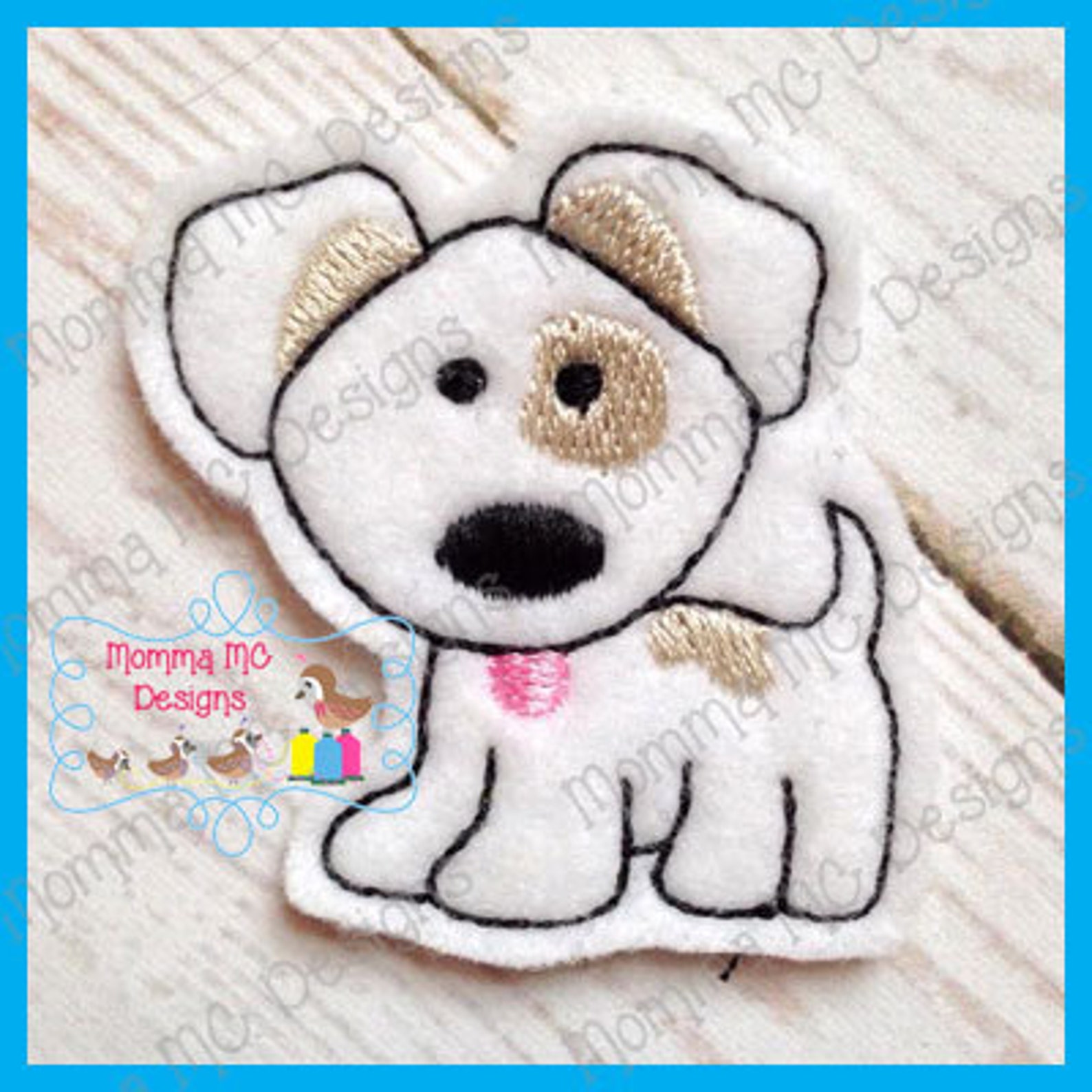 Puppy Dog Felt Feltie Embroidery Design - Etsy