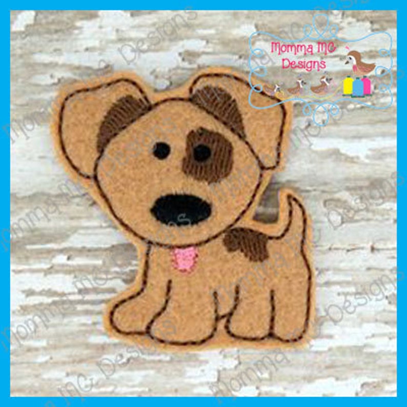 Puppy Dog Felt Feltie Embroidery Design - Etsy
