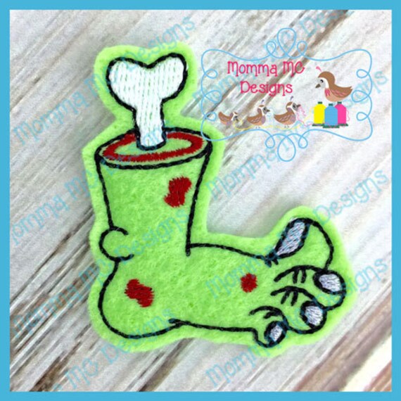 Monster Foot Feltie Machine Embroidery Design | Etsy