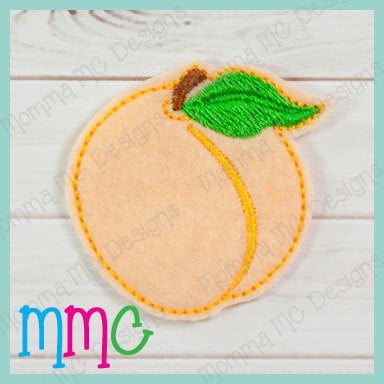 Peach Felt Feltie Embroidery Design - Etsy