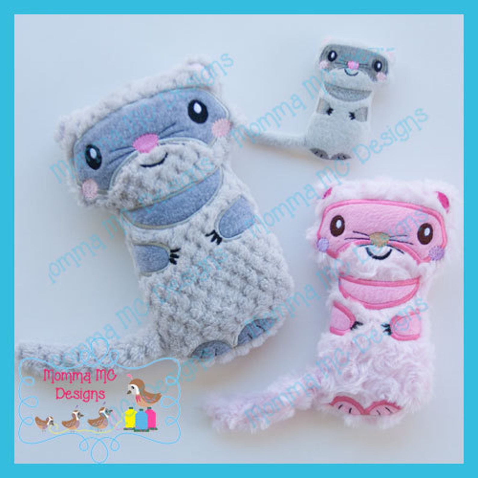 Ferret Softie Machine Embroidery File - Etsy