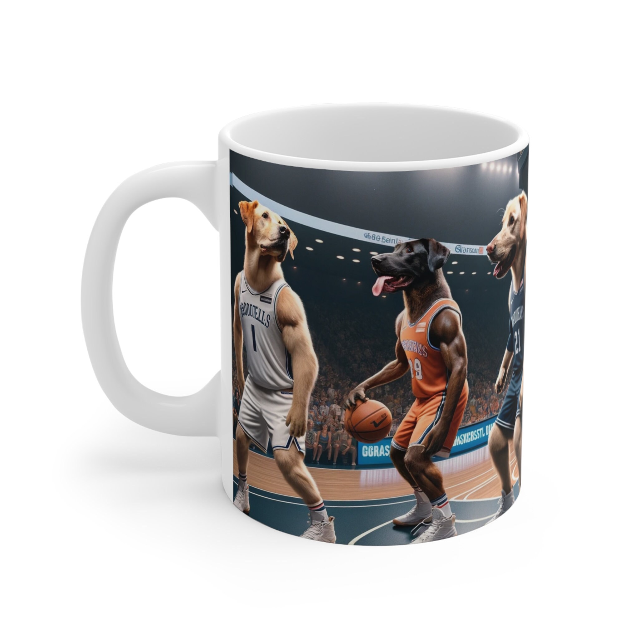 Labrador, Shepherd, Boxer Dog NBA Basketball Sports Fan Gift Men 11oz ...