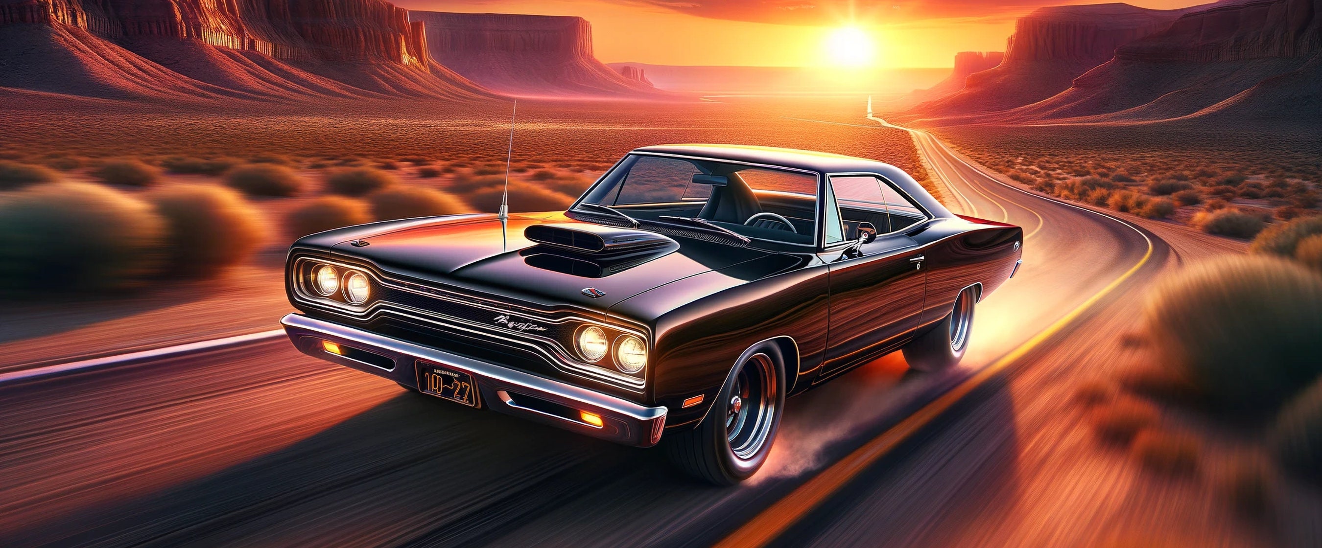 1968 Plymouth Road Runner Cars & Coffee Car Club Mug, Classic Muscle ...