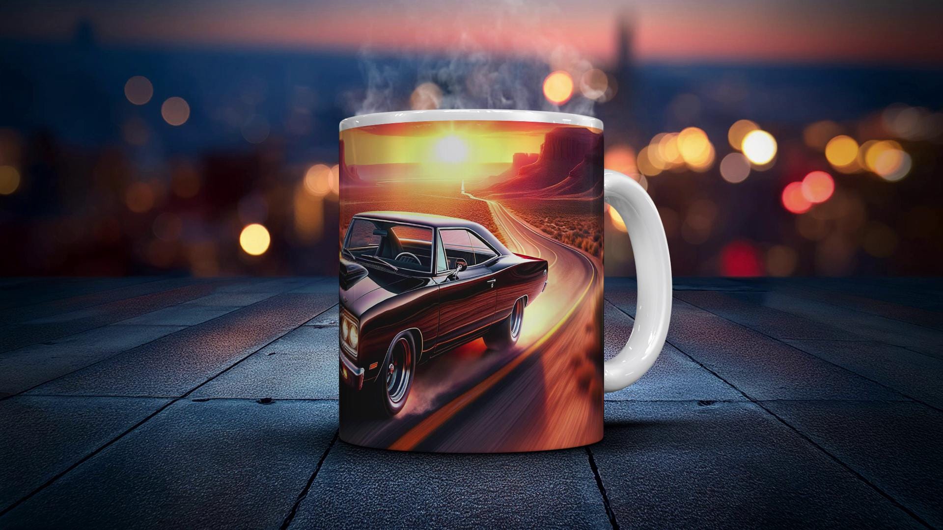 1968 Plymouth Road Runner Cars & Coffee Car Club Mug, Classic Muscle ...