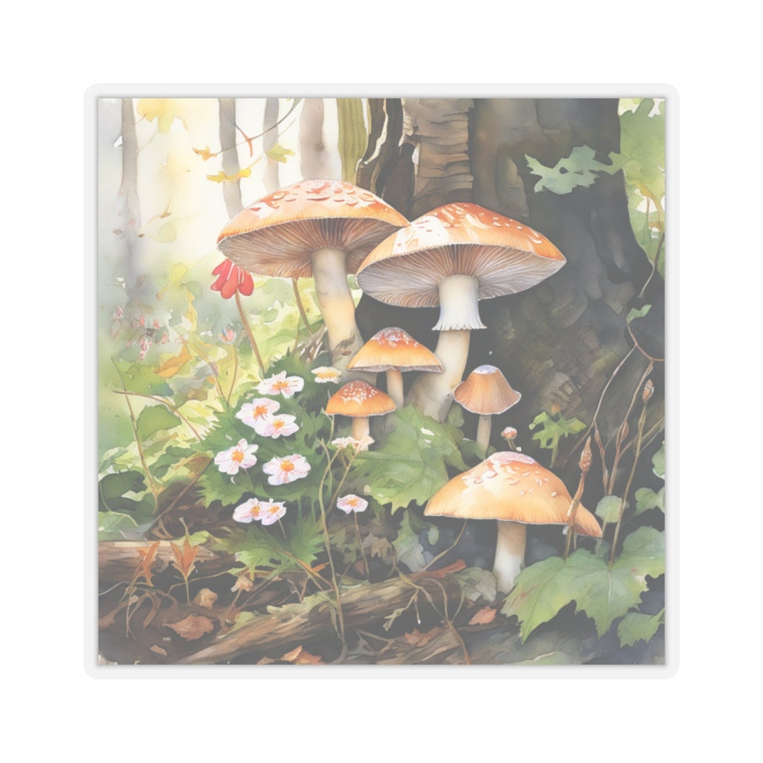 Cottage Core Mushroom Sticker Pack, Kriss Cut Stickers, Nature Inspired ...