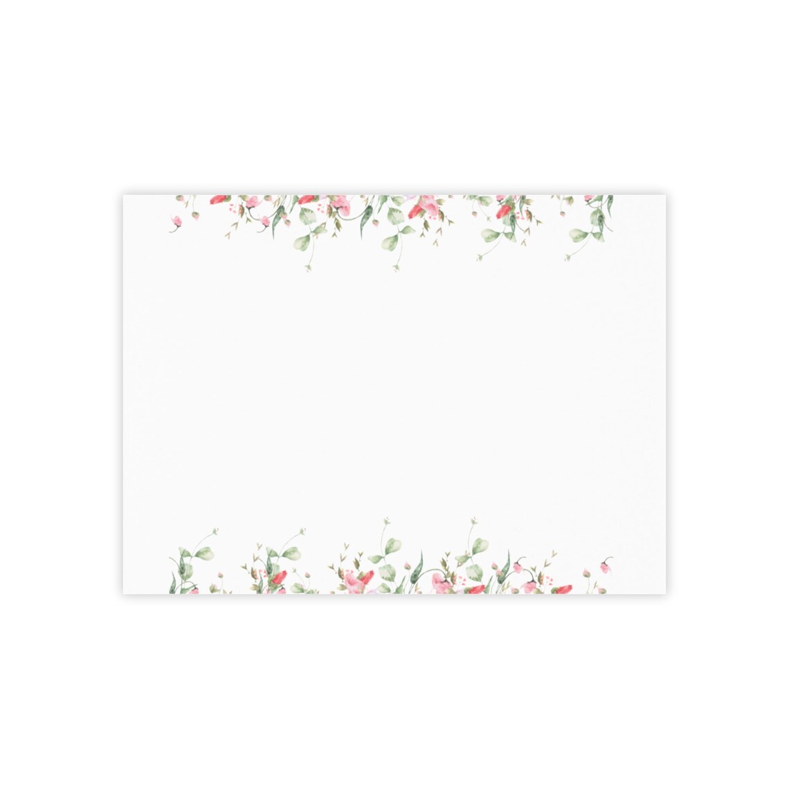 Floral Border Notepad, Flower Stationery, Decorative Notepad, Botanical ...