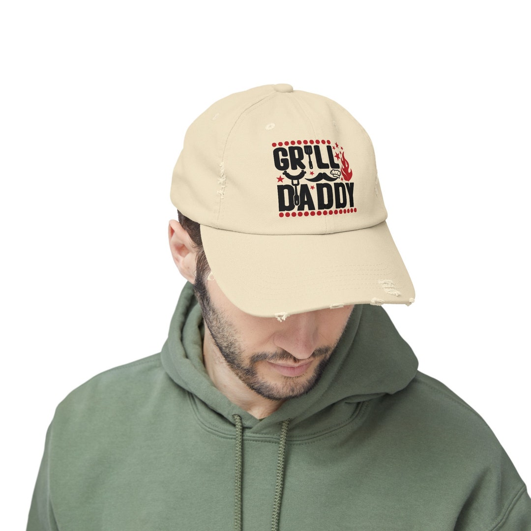 Grill Daddy Hat, Barbecue Hat for Men, Embroidered BBQ Cap, Chef Hat ...