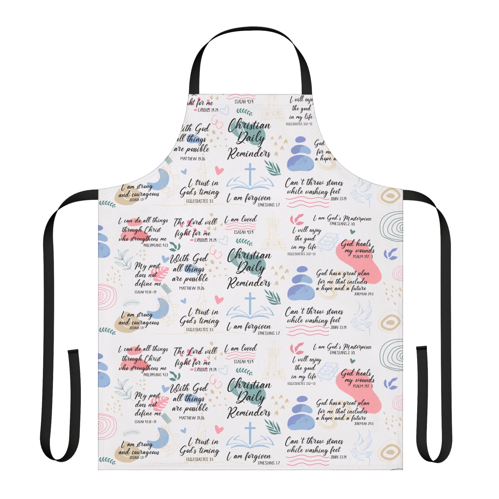 Apron, Christian Verses Positive Quotes Kitchen Cooking Cover ...