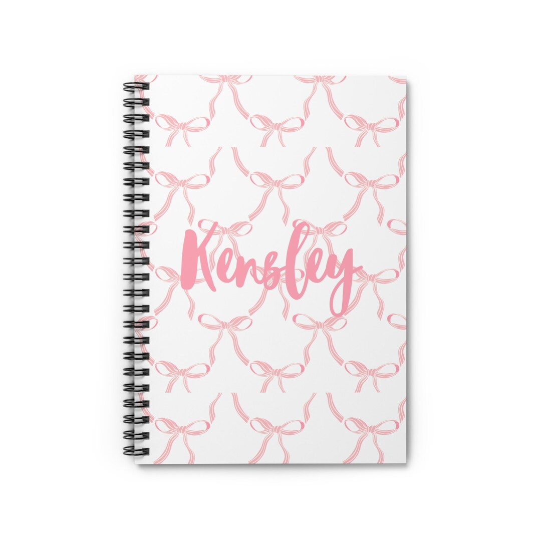 Coquette Spiral Notebook, Pink Floral Planner, Small Writing Journal ...