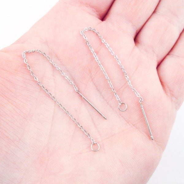 Ear Thread Earrings - Etsy