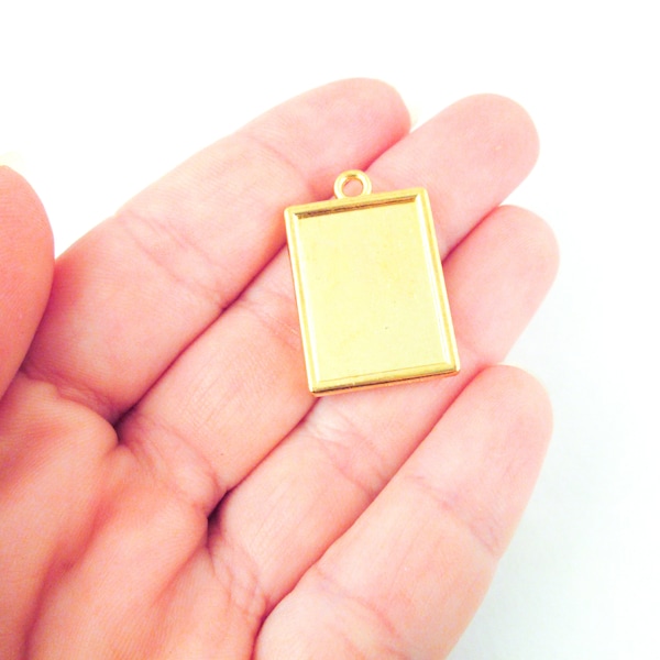 Rectangle Bezels - Etsy