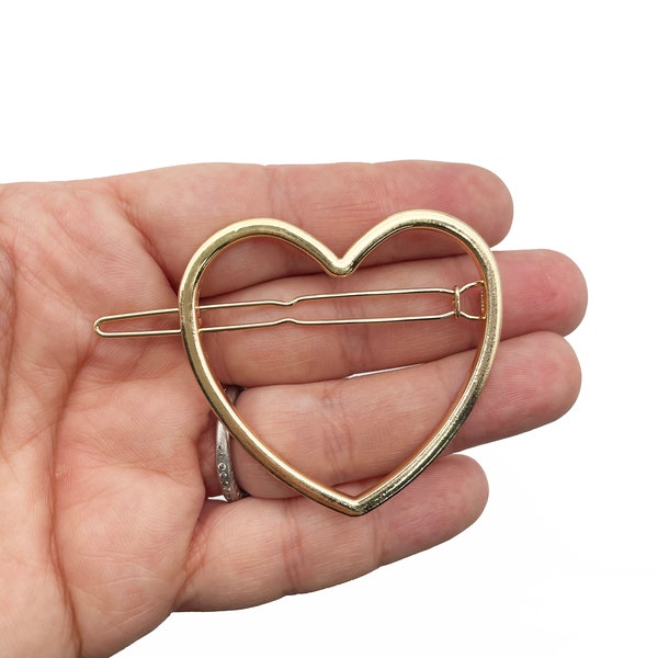Heart Barrette - Etsy
