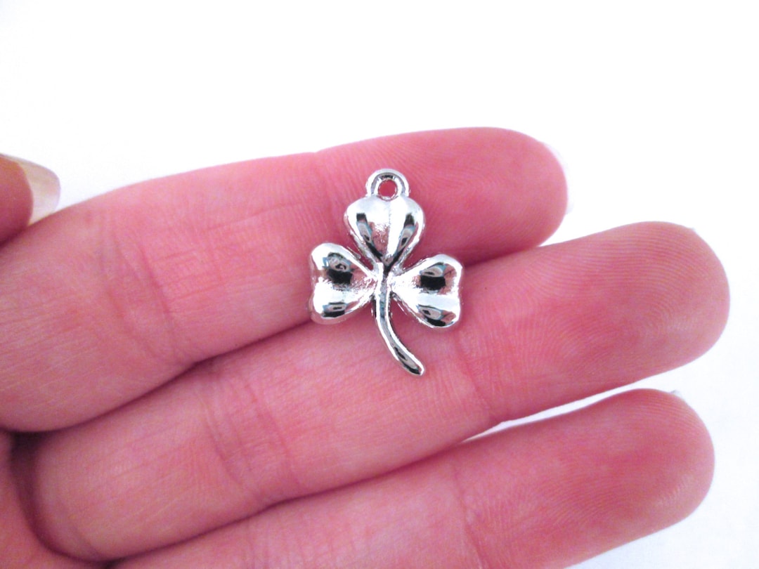 Silver Plated Clover Charms, Irish Pendants, Pick the Amount You Want ...
