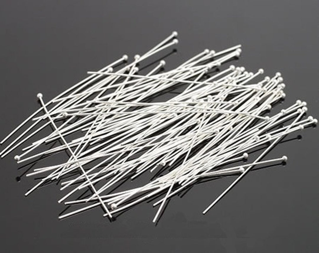 Silver Plated Ball Pins 35mm Long, Pick Your Amount, C217 - Etsy