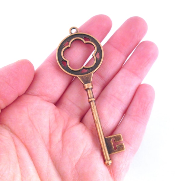 Copper Skeleton Key - Etsy
