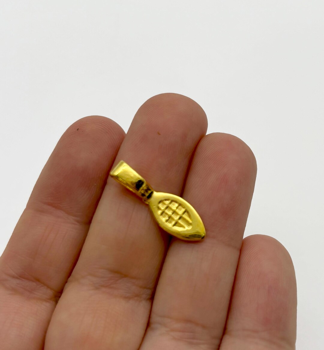 15 Gold Plated Glue on Leaf Bails, Necklace Pendant Charm Findings B85 ...