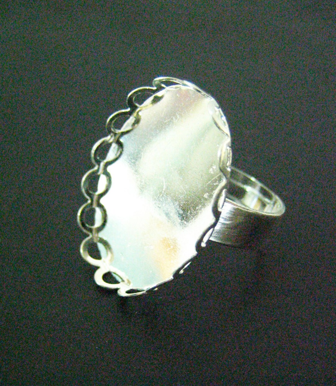 18x25mm Silver Oval Bezel Ring Bases, Pick Your Amount, A193 - Etsy