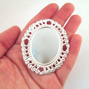 Silver Plated Bezel Filigree Settings Holds a 30x40mm | Etsy